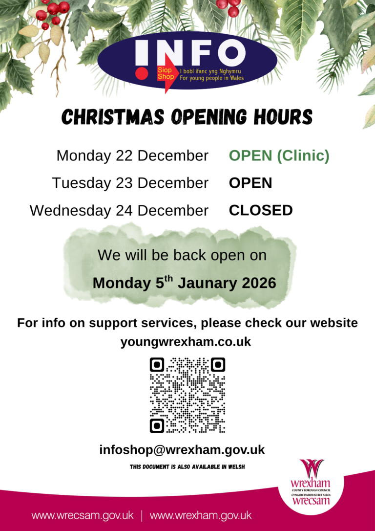 INFO Christmas Opening Hours | Young Wrexham